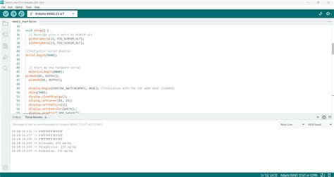 Arduino Nano 33 Iot Serial Monitor Is Not Updating Programming