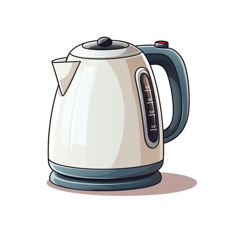 Premium Photo Kettle No Mans Shape Cartoon Flat Illustration Blank