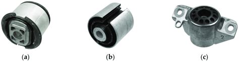 Different Rubber Bushing Designs Used On Reference Axle System A