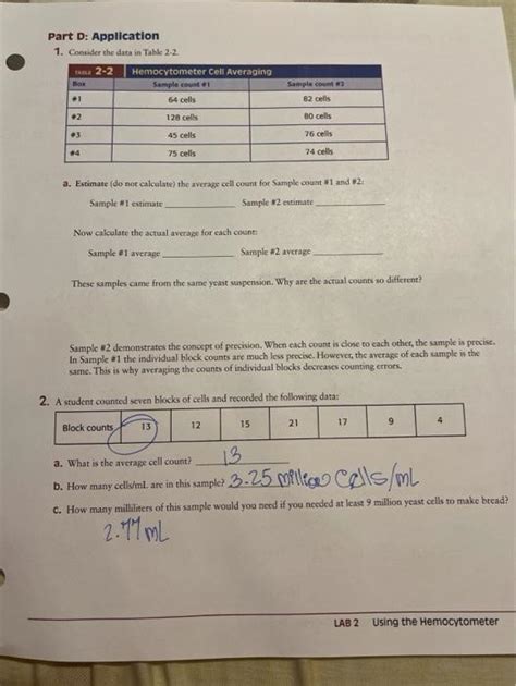 Solved Part D Application Consider The Data In Table Chegg