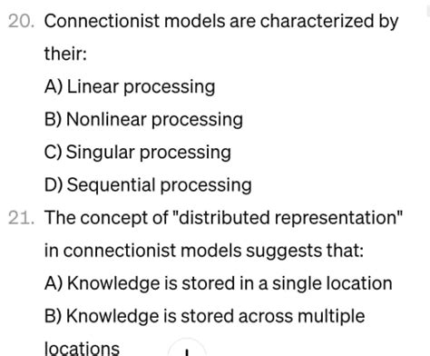 solved connectionist models are characterized by their a