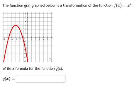 Solved The function g(x) graphed below is a transformation | Chegg.com