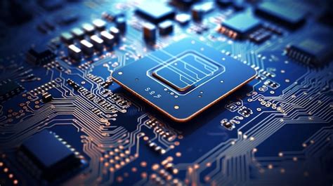 Premium Ai Image Electronic Microcircuit