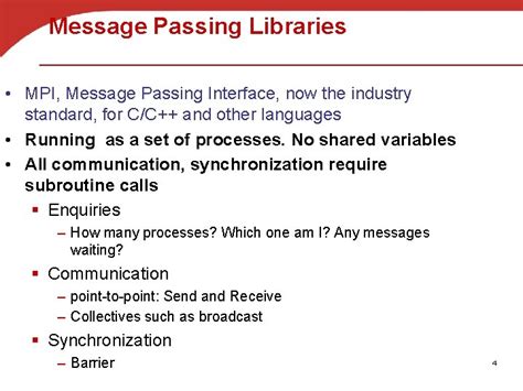 Distributed Memory Programming With Messagepassing Pachecos Book Chapter