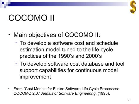 Software Cost Estimation PPT Computer Software And Applications Computing