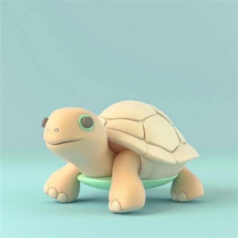 3d Cartoon Rendering Tortoise Icon Tortoise Wildlife Reptile Premium