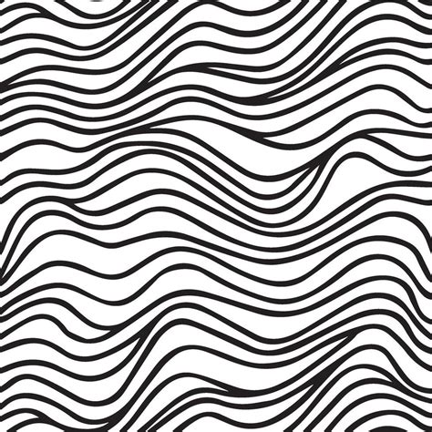 Abstract Seamless Pattern Silhouette Curve Wawe 54747612 Vector Art At