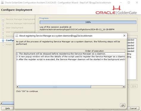oracle goldengate 23ai microservices installation oracle scn