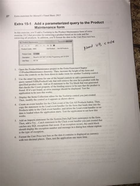 Solved Extra Exercises For Furachs Visual Basic 201 5 Extra