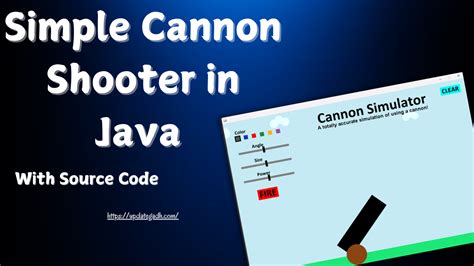 Simple Cannon Shooter In Java With Source Code