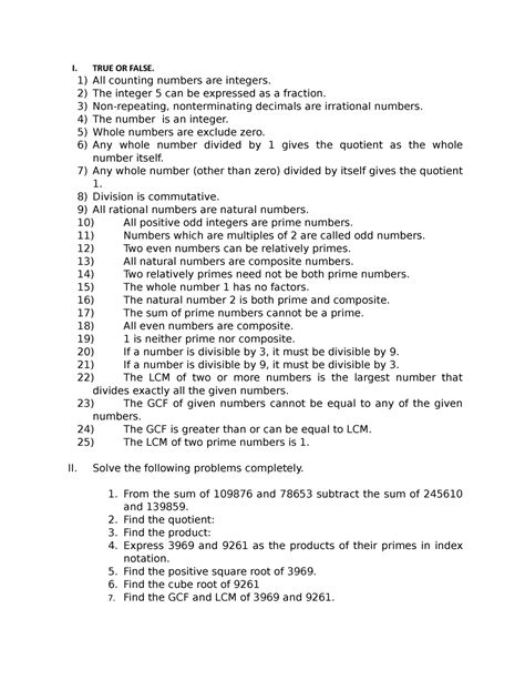 LONG QUIZ The Long Quiz Is All About Precalculus Topics I TRUE
