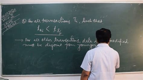 Optimistic Concurrency Control Lect 2 By Dr I B Lal Database Management System Youtube