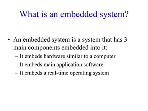 Introduction To Embedded Systems Ppt