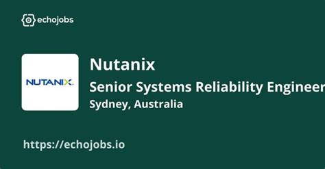 Nutanix Is Hiring Senior Systems Reliability Engineer Sydney Australia [go] R Golangjob