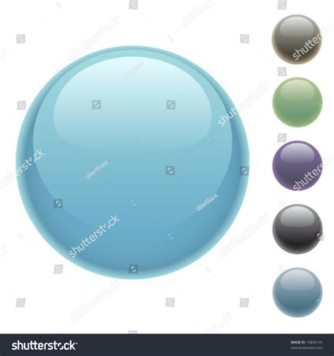 Shiny Navigation Buttons Website Interface Design Stock Vector Royalty
