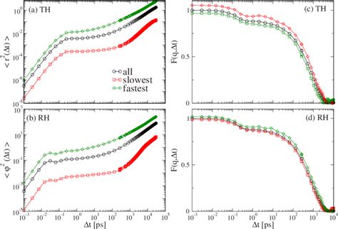color online example of time correlation functions limited to subsets