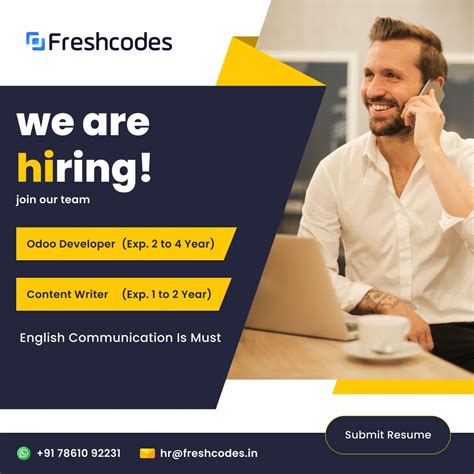 Hr Utsav Gajjar On Linkedin Odoodevelopers Contentwriter Jobopening Joinus