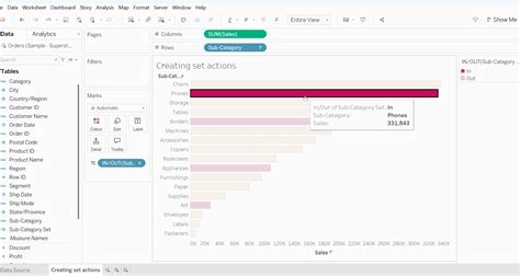 understanding tableau set actions the data school