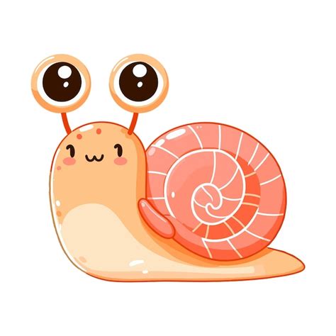 Premium Vector Cute Snail Vector Illustration On White Background
