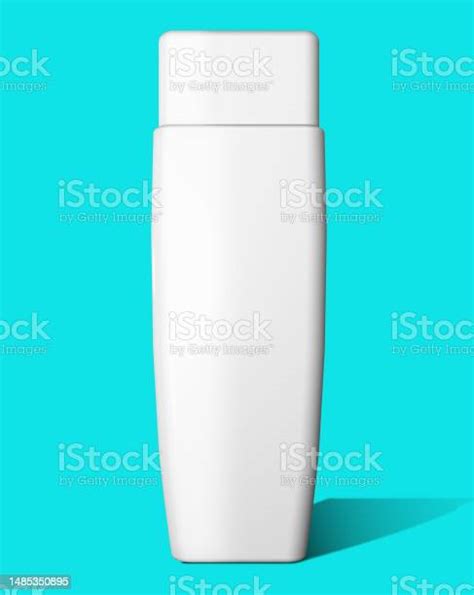 파란색 토샤 배경에 화장품 모형 템플릿 화장품용 플라스틱 용기 튜브 크림 냄비 흰색 배경에 고립 된 미용 제품 3d 렌더링 건강