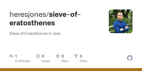Github Heresjonessieve Of Eratosthenes Sieve Of Eratosthenes In Java
