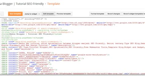 Cara Edit Html Template Blogger Terbaru ~ Creative Cause