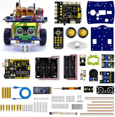 아두이노 데스크탑 미니 블루투스 스마트 로봇 카 키트 안드로이드andios 앱 지원 arduino mini blutooth