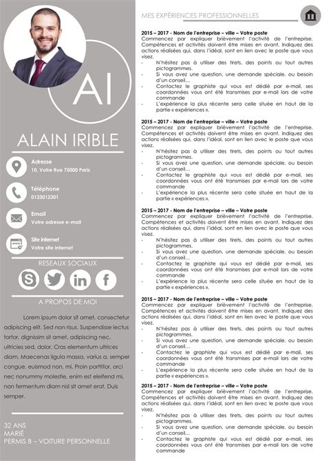 Modèle Cv Powerpoint Gratuit