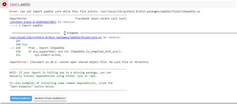 Failed To Import Paddle In Colab Issue PaddlePaddle Paddle GitHub