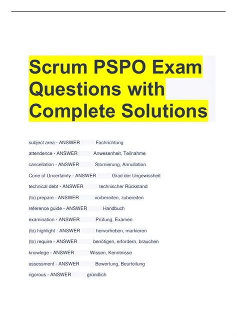 Scrum Pspo Exam Questions With Complete Solutions Scrum Pspo Stuvia Us