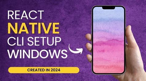 React Native Cli Setup For Windows Youtube