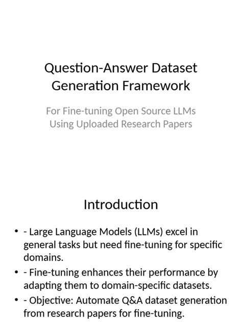 Qadatasetgenerationframework Pdf