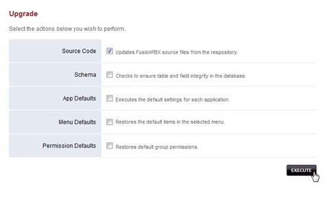 Upgrade FusionPBX Docs Documentation