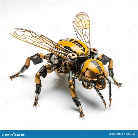 A Futuristic Robotic Bee Stock Illustration Illustration Of Automation
