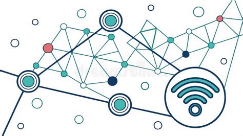 Network Connection Dots Technology And Digital Communication Vector Design Generative Ai Stock