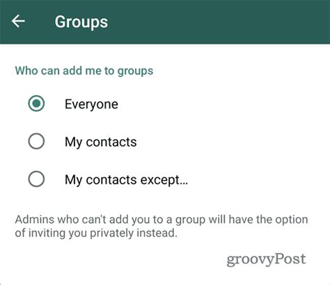 How To Control Who Can Add You To WhatsApp Groups