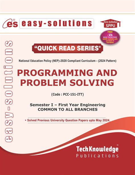 Easy Solution Programming And Problem Solving Techknowledge Publications