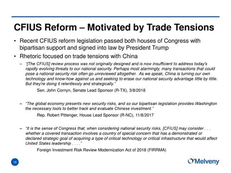 Recent Developments In CFIUS Ppt Download
