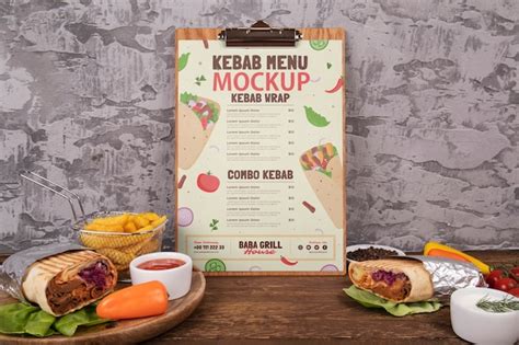 Premium Psd Tasty Kebab Menu Assortment Premium Psd Tasty Kebab Menu Assortment