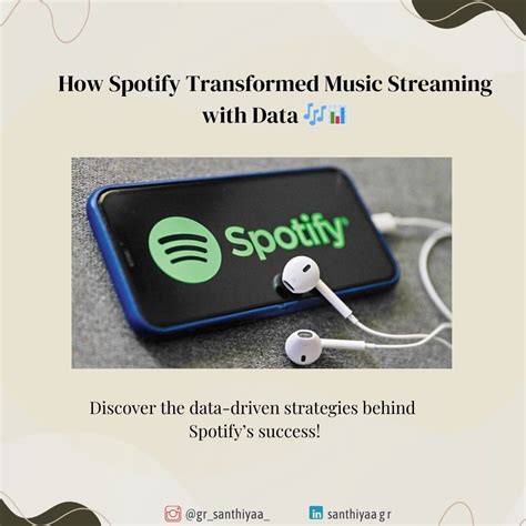 Santhiyaa G R On Linkedin Spotifysuccessstory Datadriven Musicstreaming Businessstrategy