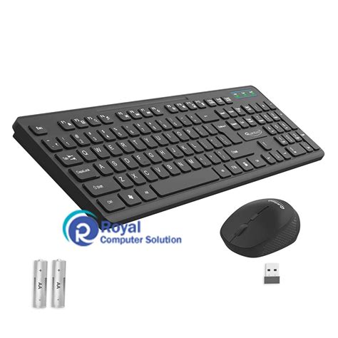 Quantum Wireless Keyboard And Mouse Combo 12 Months Battery Cells