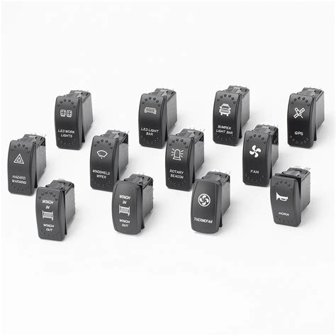 Custom Laser Etched Rocker Switch For Marine Truck Use