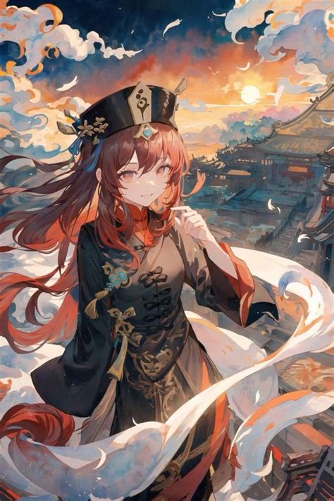 Hu Tao Anime Art Anime Wallpaper Anime Background