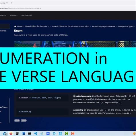 A Quick Look At Enumeration In Verse Community Tutorial