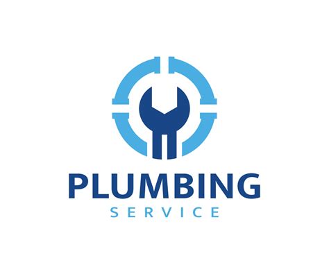 Plumbing Service Logo Design Plumbing Company Logo Vector Design