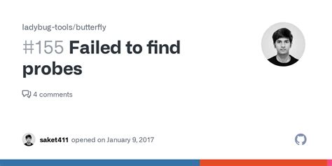 Failed To Find Probes · Issue 155 · Ladybug Toolsbutterfly · Github