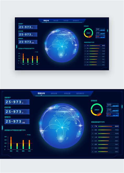 ui design background data visualization web interface template image