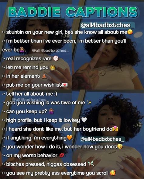 IG All Badbxtches Instagram Captions Cute Instagram Captions Good Instagram Captions