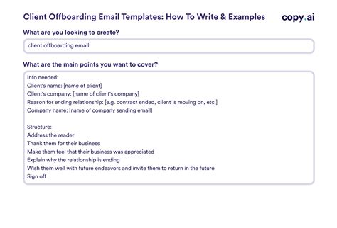 Client Offboarding Email Templates How To Write And Examples
