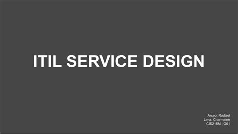 PDF ITIL SERVICE DESIGN